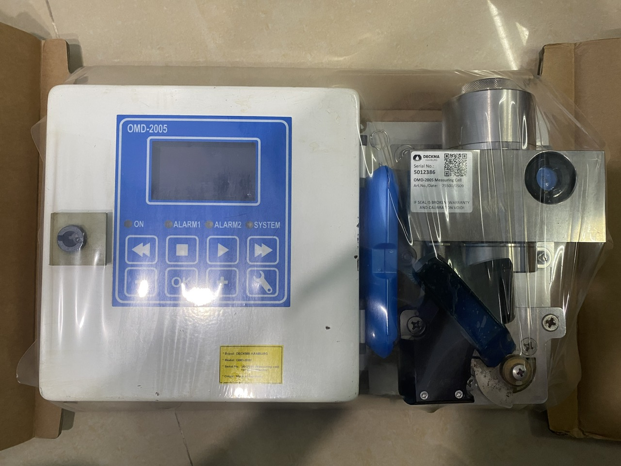 CALIBRATION - 15PPM BILGE ALARM, DECKMA, OMD-2005