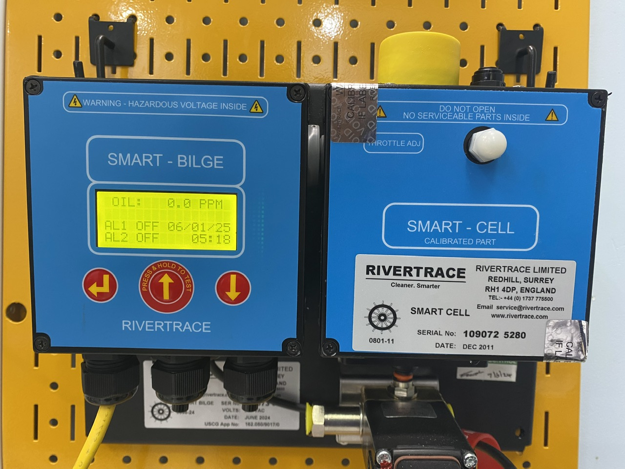 Hiệu chuẩn 15ppm Bilge Alarm, Rivertrace, Smart Bilge-Cell